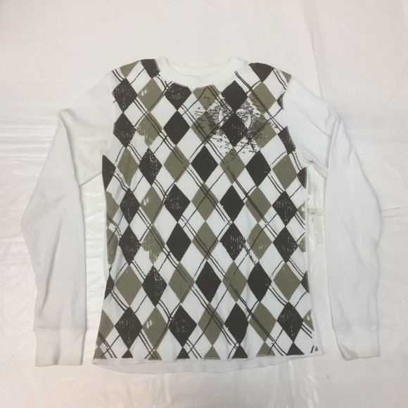 MK Machine | Shirts | Mens White Long Sleeve Mk Machine Graphic Tshirt ...